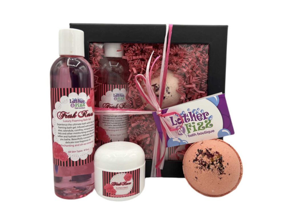 Fresh Roses Gift Set - Lather & Fizz