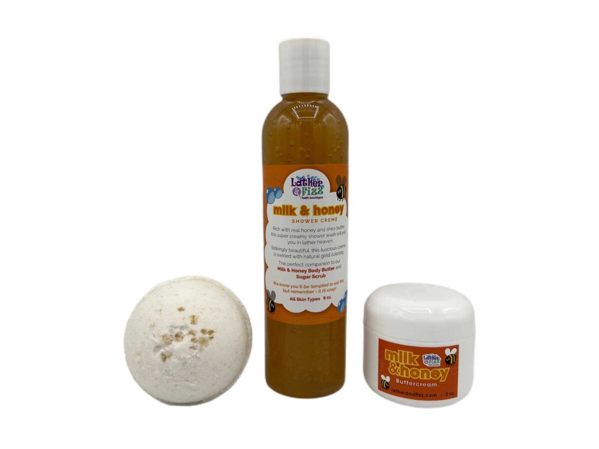 Milk & Honey Gift Set - Lather & Fizz