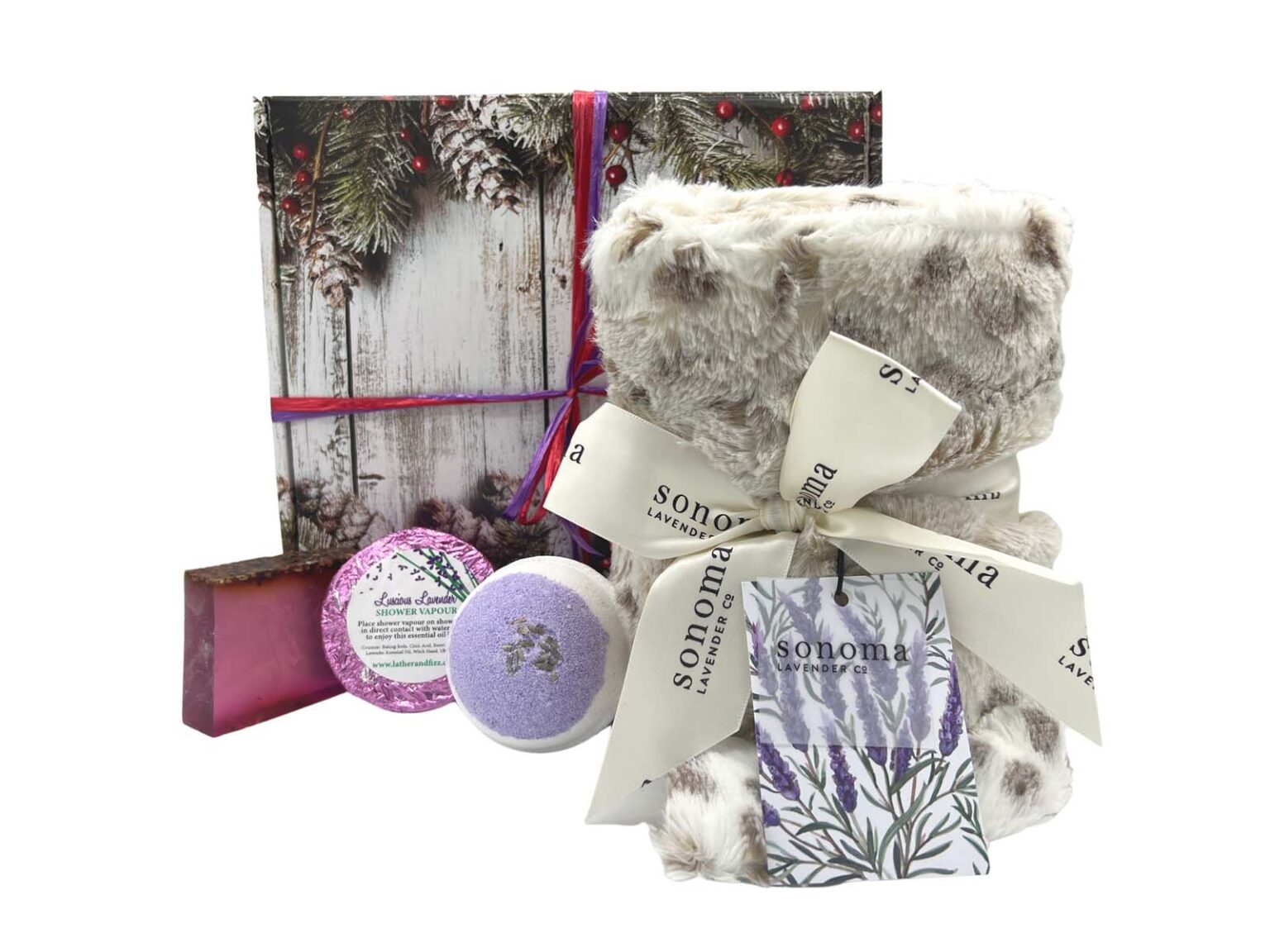 Wrapped Up In Lavender Gift Set - Lather & Fizz